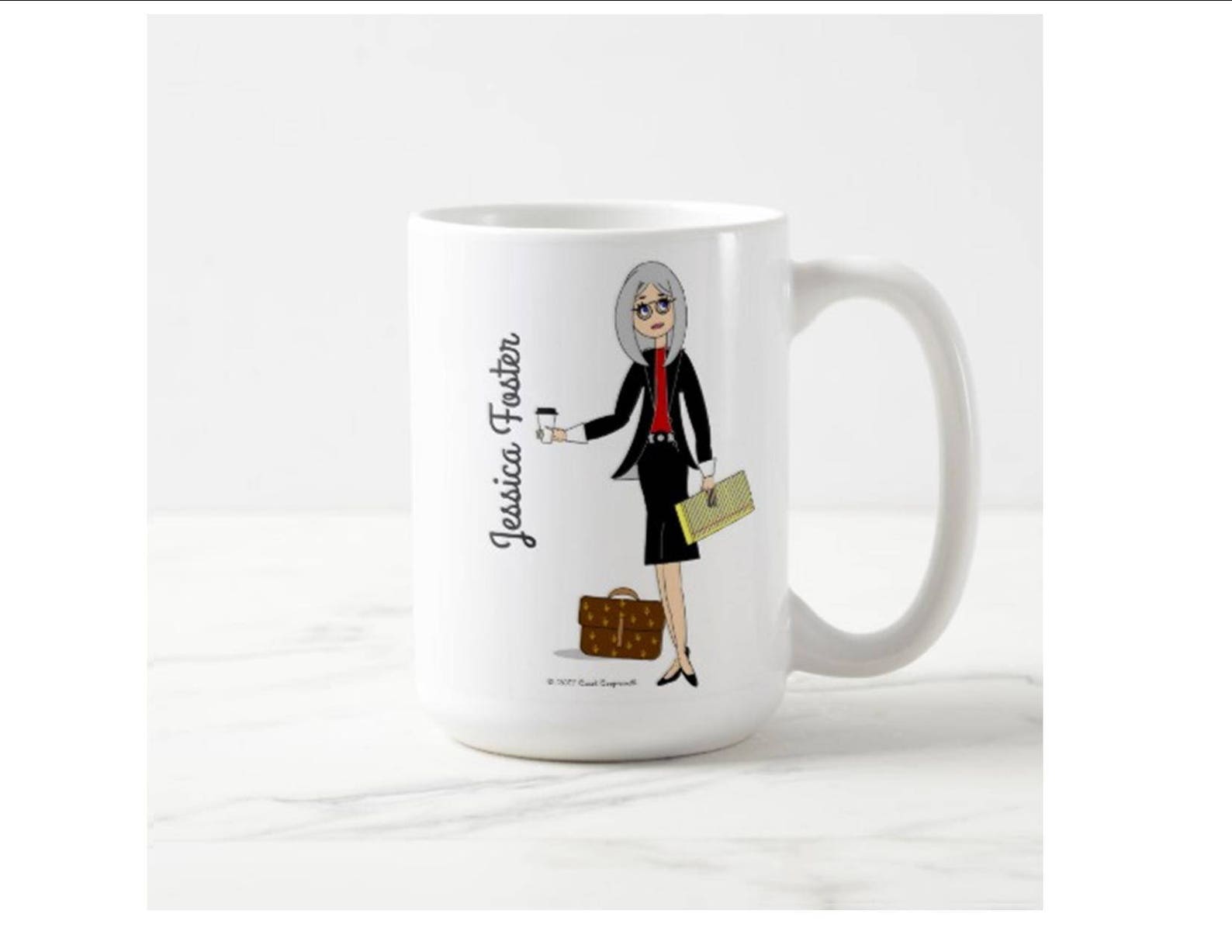 Attorney Mugs - Female - Personalized - Brunette, Blonde, Black Hair ...