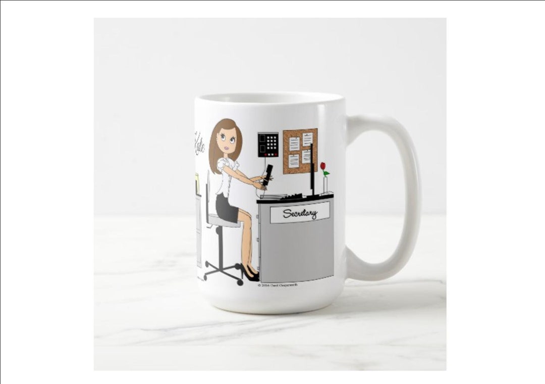 Secretary/administrative Assistant Mugs Female Brunette, Blonde, Auburn ...