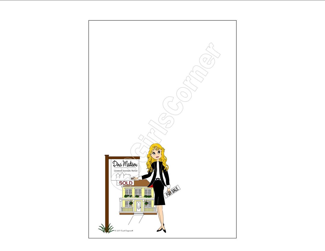 Realtor Notepads - Female - Personalized - Etsy