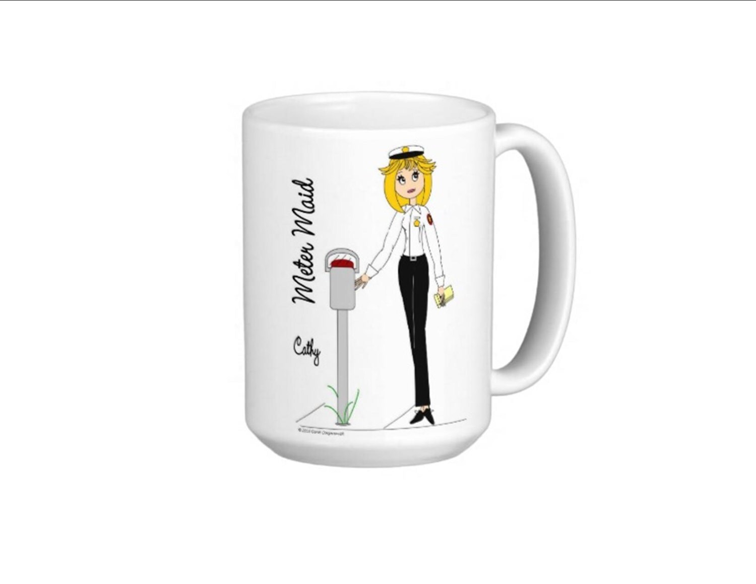 Meter Maid Mugs - Personalized - Brunette, Blonde, African American ...