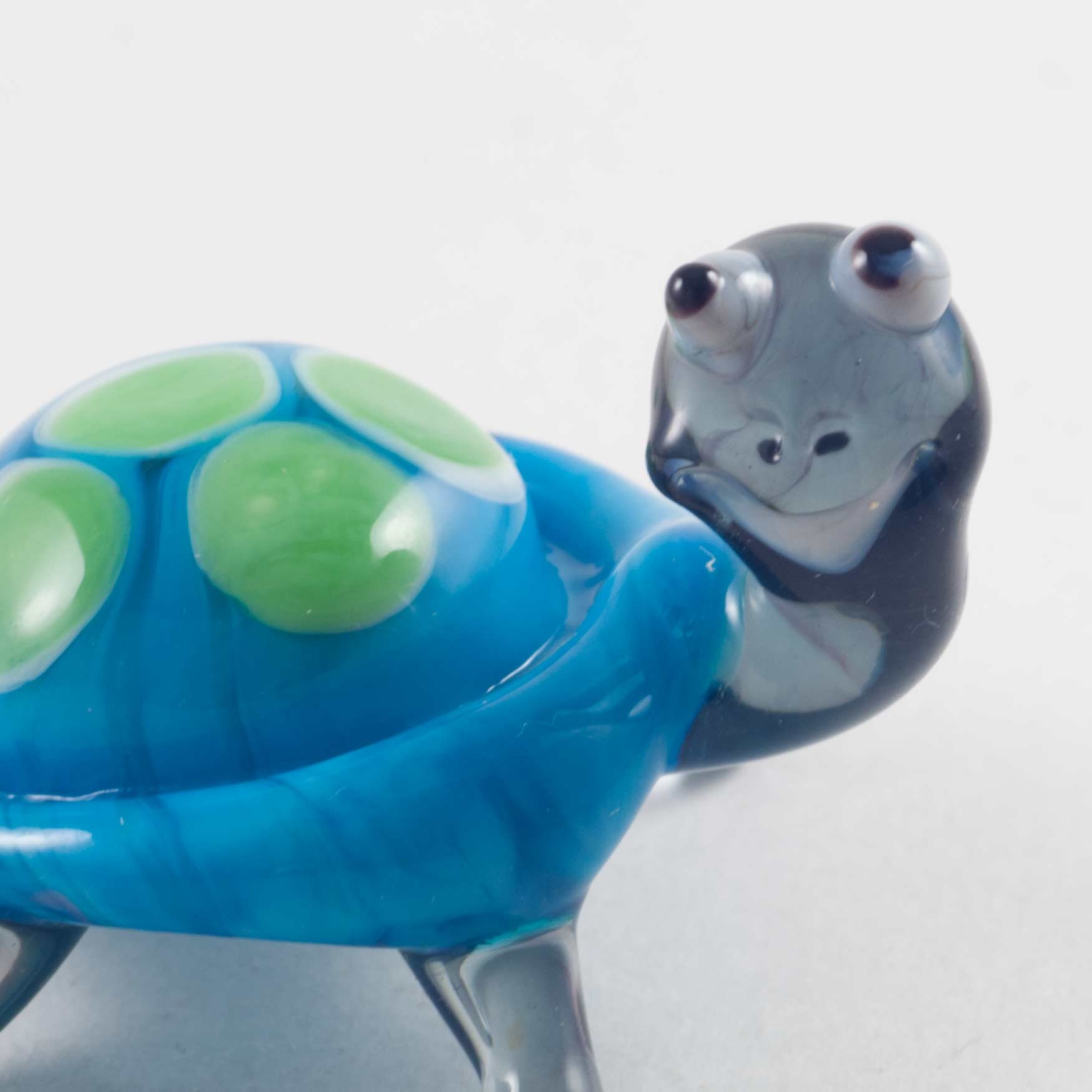 Glass Turtle Figurine Blown Glass Turtle Miniature Glass | Etsy