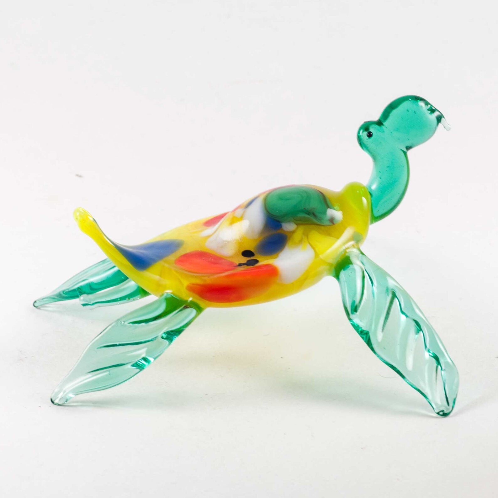 Glass Turtle Figurine Blown Glass Turtle Miniature Glass | Etsy