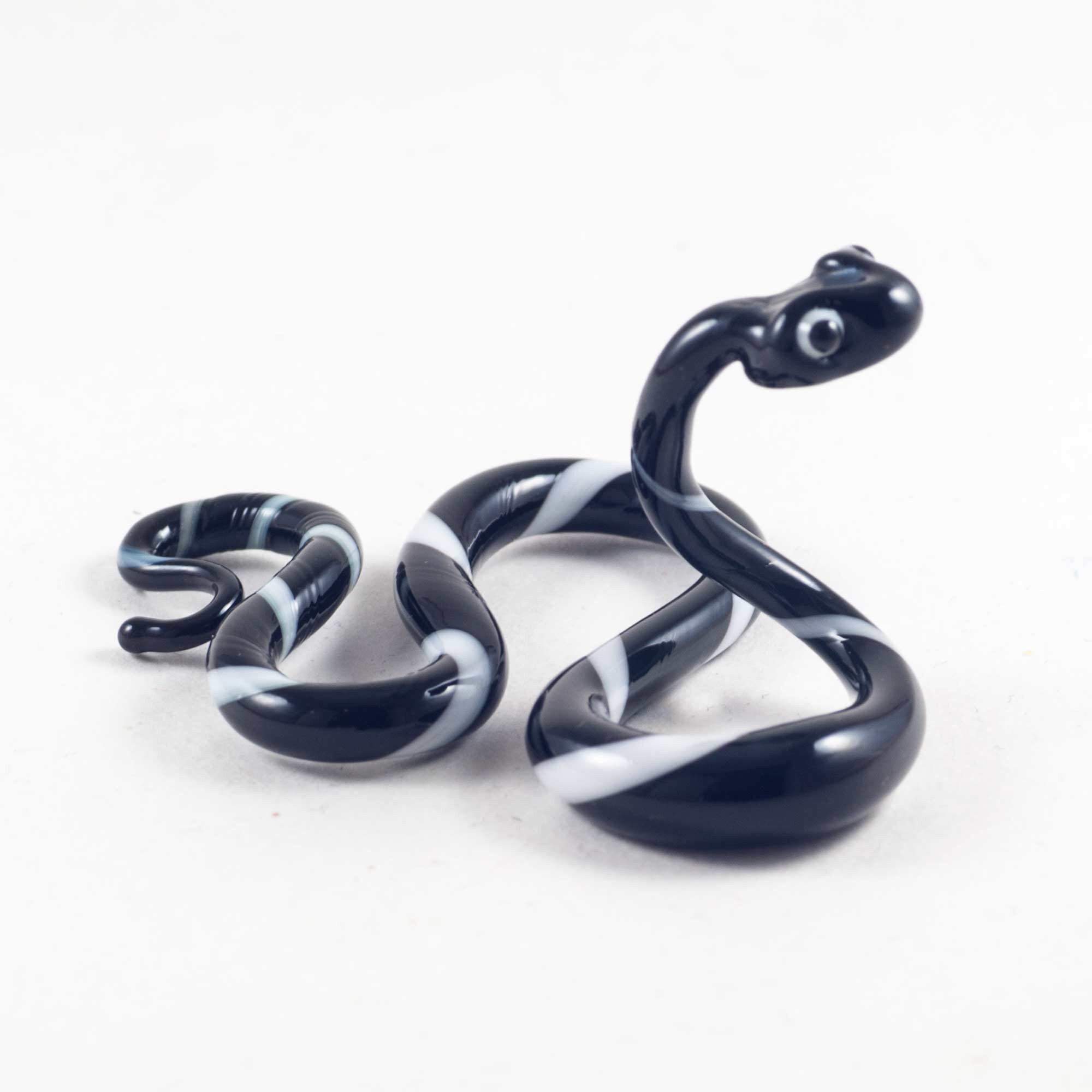 Glass Sculptures & Figurines Art & Collectibles Glass Hand-Made Snake ...