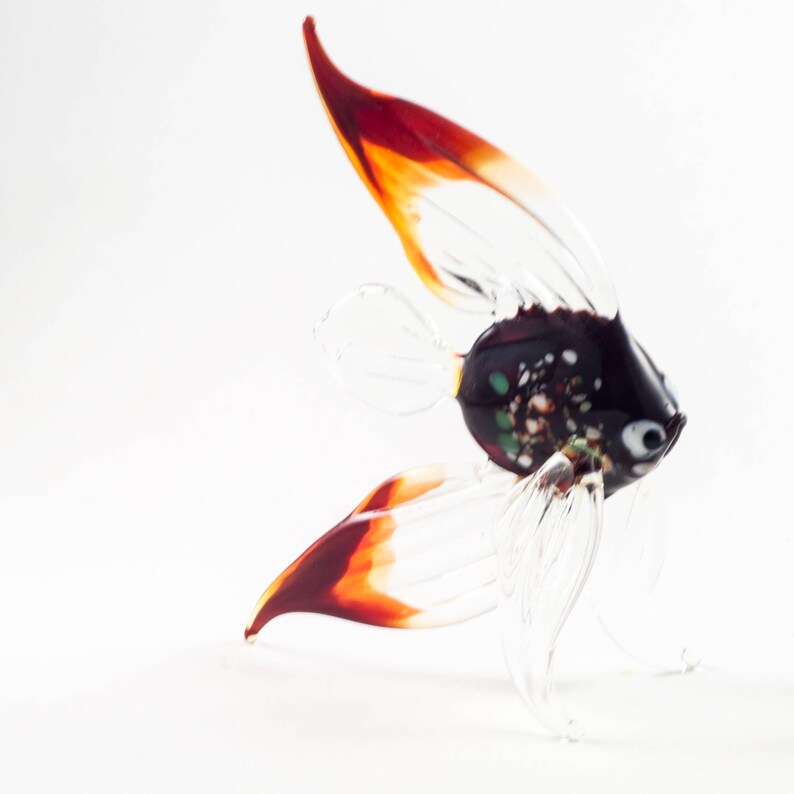 Glass Sculptures & Figurines Art Glass Fish Collection Sea Life Glass ...