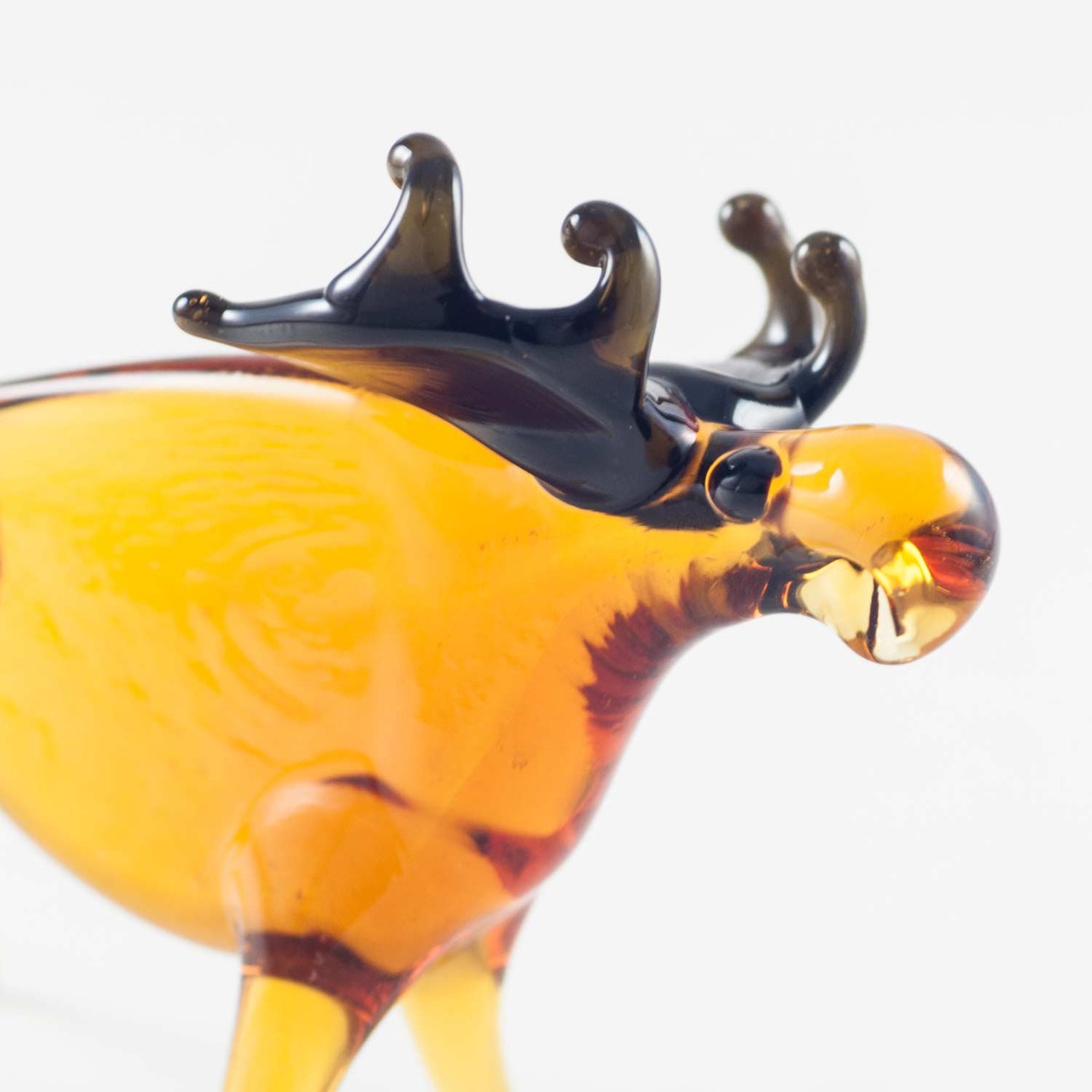 Glass Moose Figurine Blown Glass Elk Miniature Glass Moose | Etsy