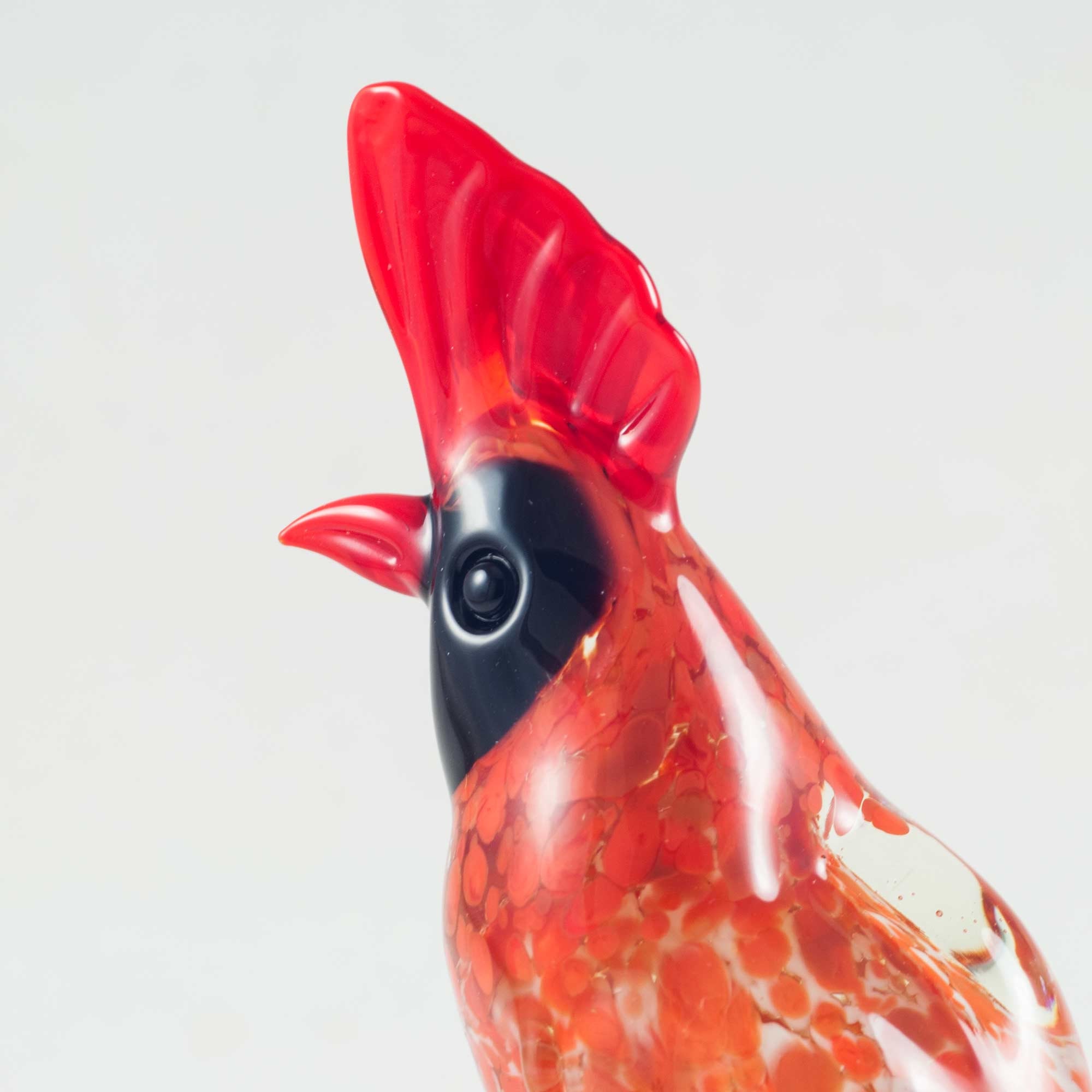 Glass Cardinal Figurine Blown Glass Cardinal Miniature | Etsy
