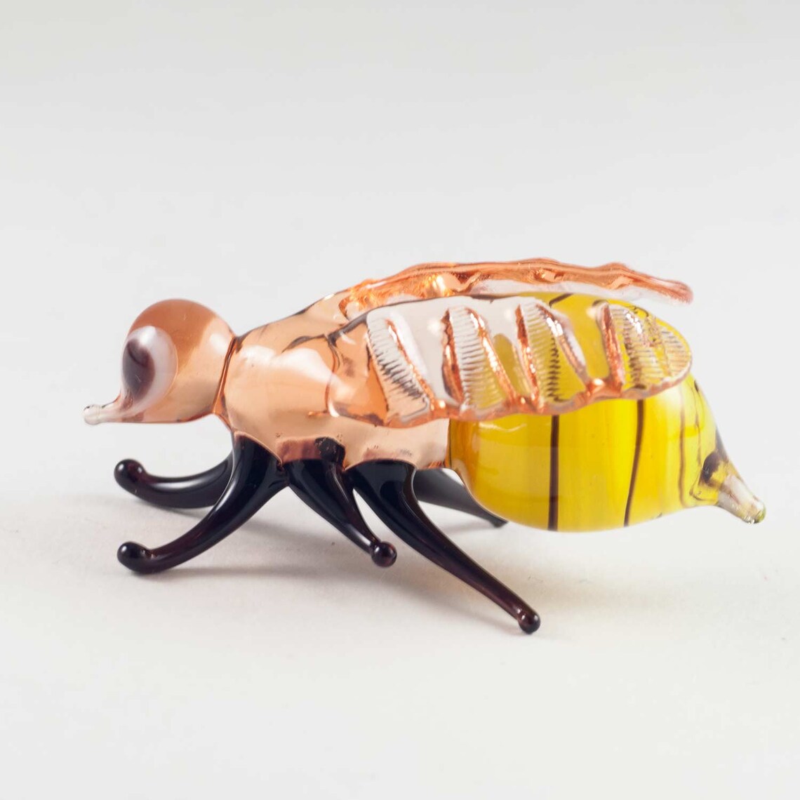 Glass Wasp Figurine Glass Insects Figure Hand Blown Glass | Etsy