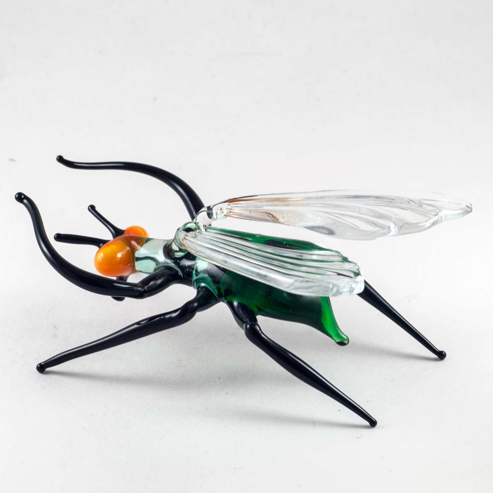 Glass Fly Stature Glass Insects Figure Hand Blown Glass | Etsy