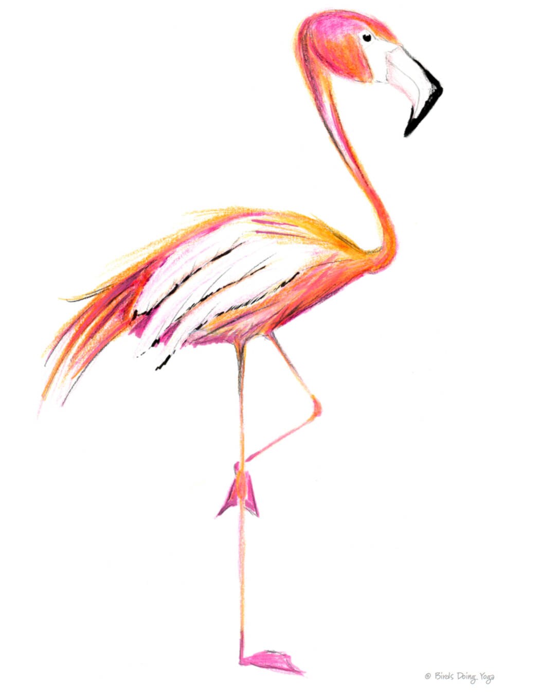 Flamingo in Tree - Etsy
