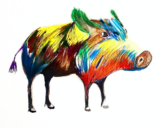 Neon Boar | Etsy