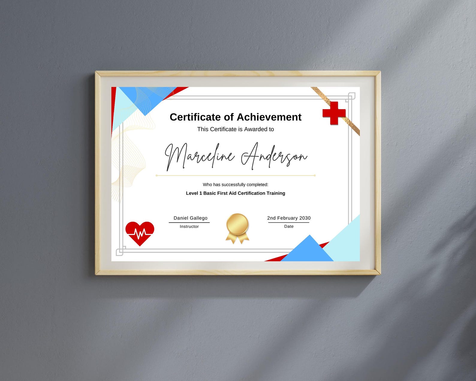 CPR Certificate, Cpr Training Certificate, First Aid Class Certificate ...