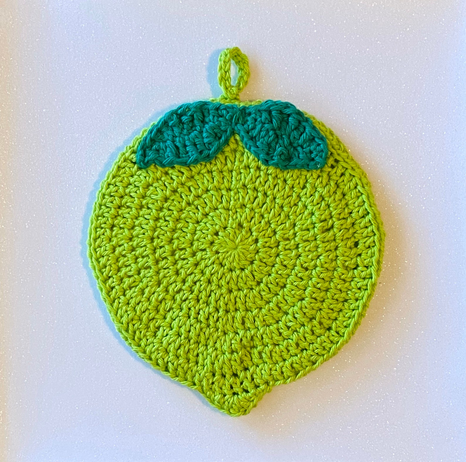 Crochet Lime Potholder Set - Etsy