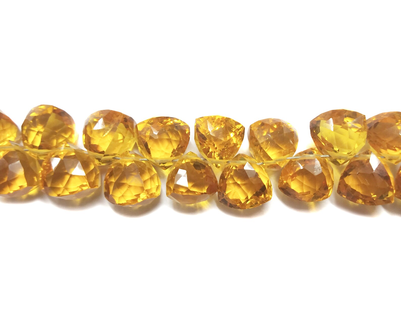 Hydro Quartz Faceted Trillion Shape Beads. Hydro Quartz - Etsy