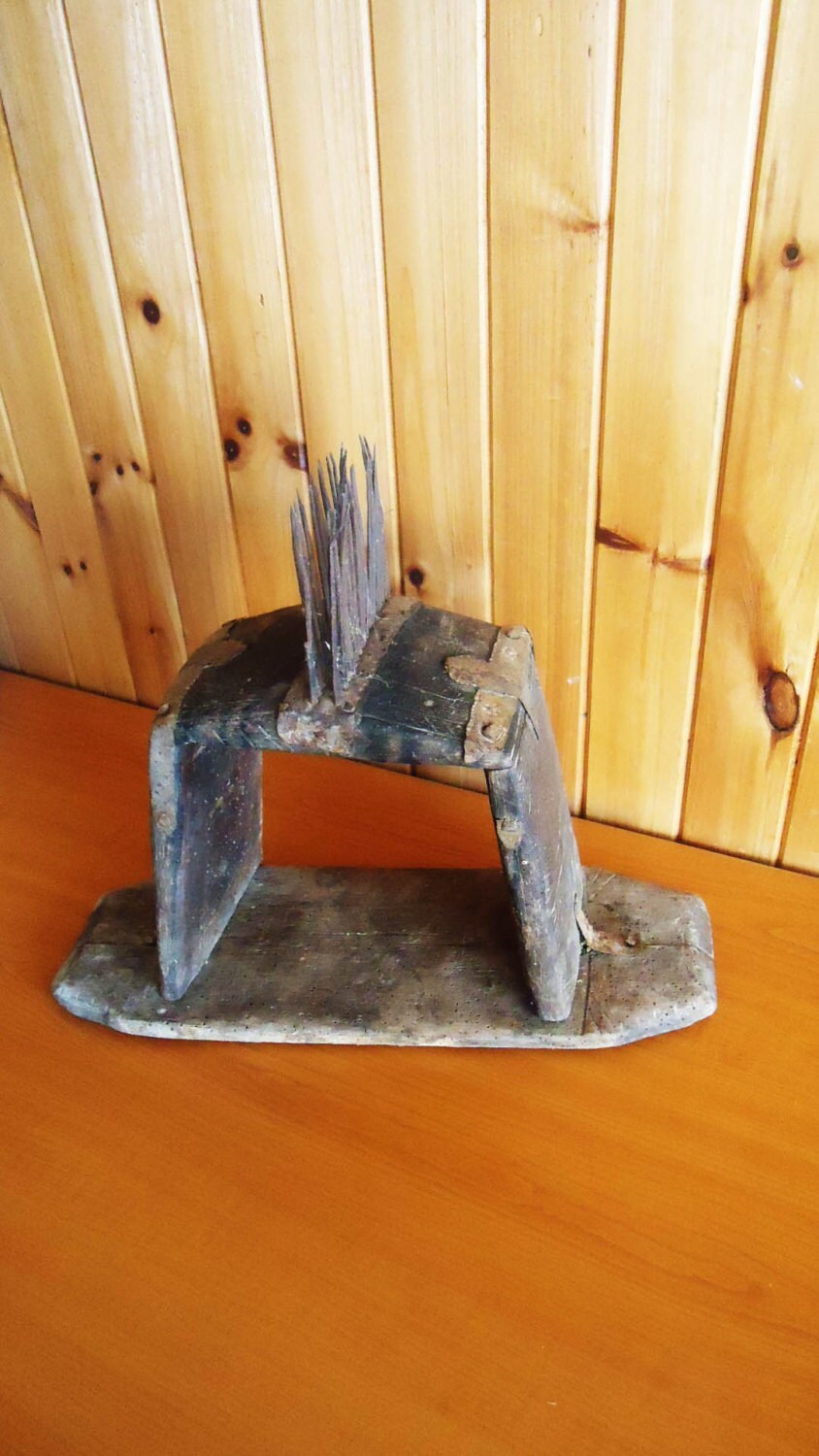 Vintage Gift Antique Wood Hand Carders Pear of Wool Carding Brushes ...