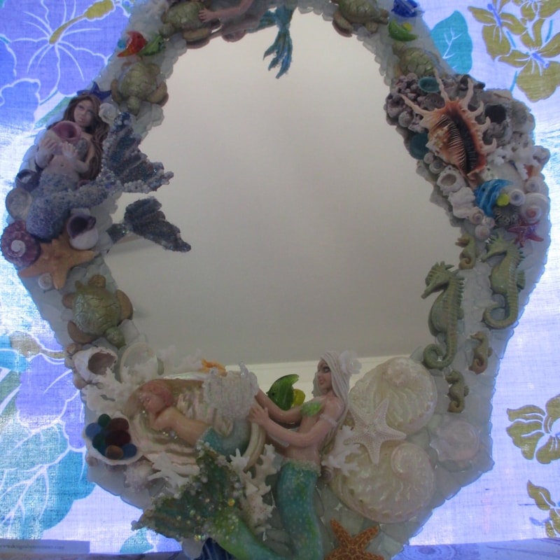 Mermaid Wall Mirror - Etsy