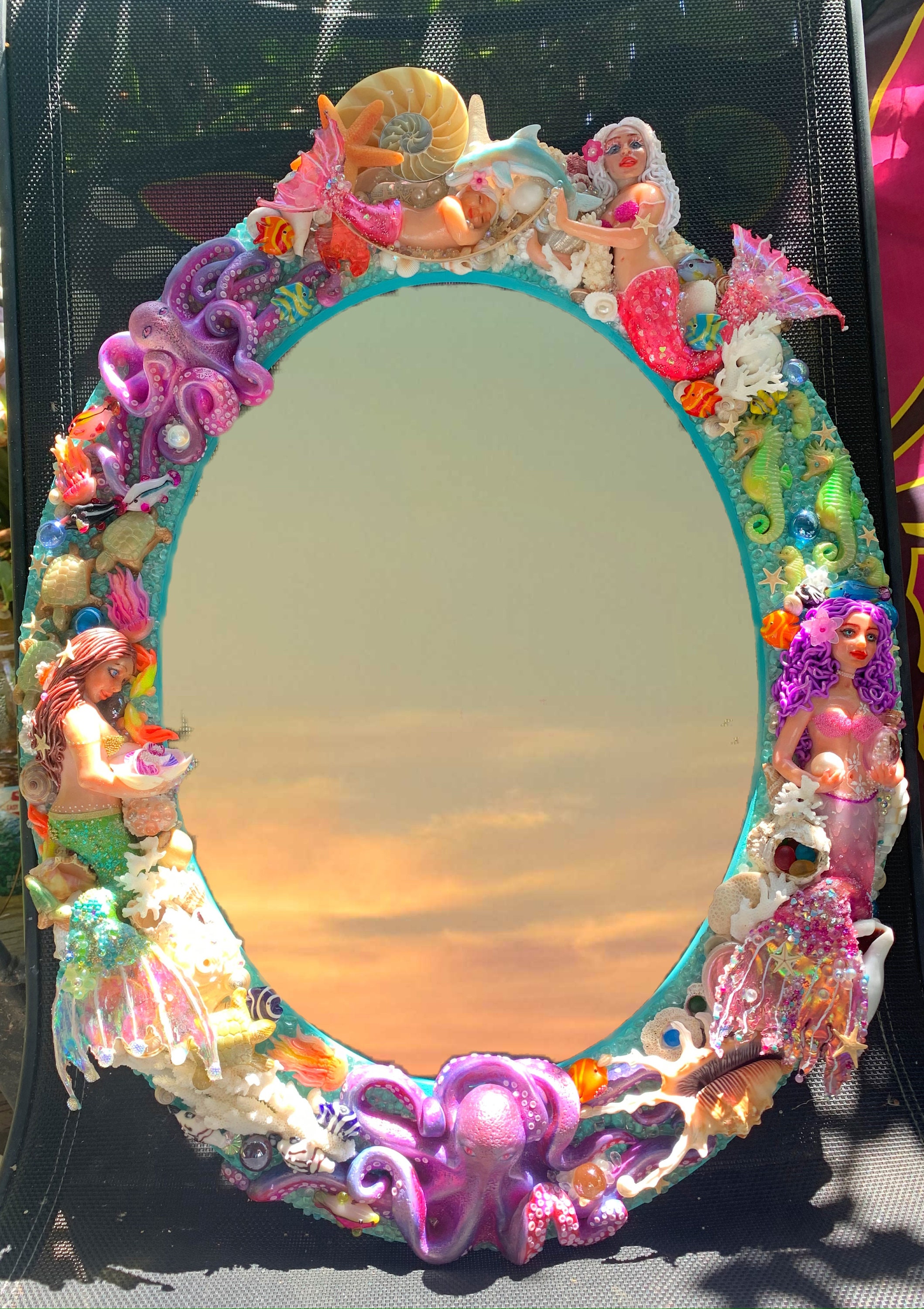 Sold Out.request a Custom Made Mirror With Sculpted Polymer Clay ...