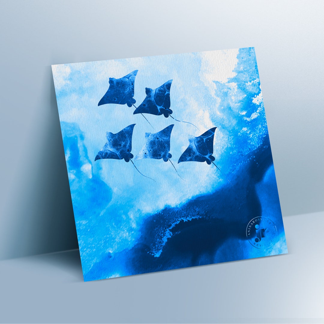 Limited Edition Fine Art Print - Art X Ocean Fusion - Eagle Ray Design ...