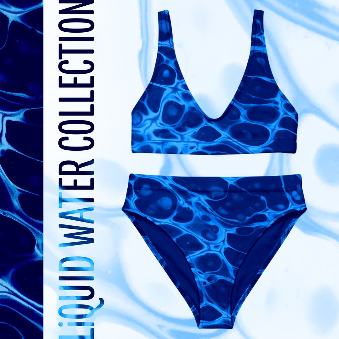Bikini - Recycled High-waisted Bikini Liquid WATER COLLECTION ...