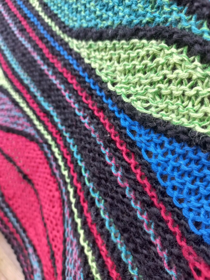 Butterfly-papillon Shawl,hand Knitted Butterfly-papillon Shawl,knitted ...