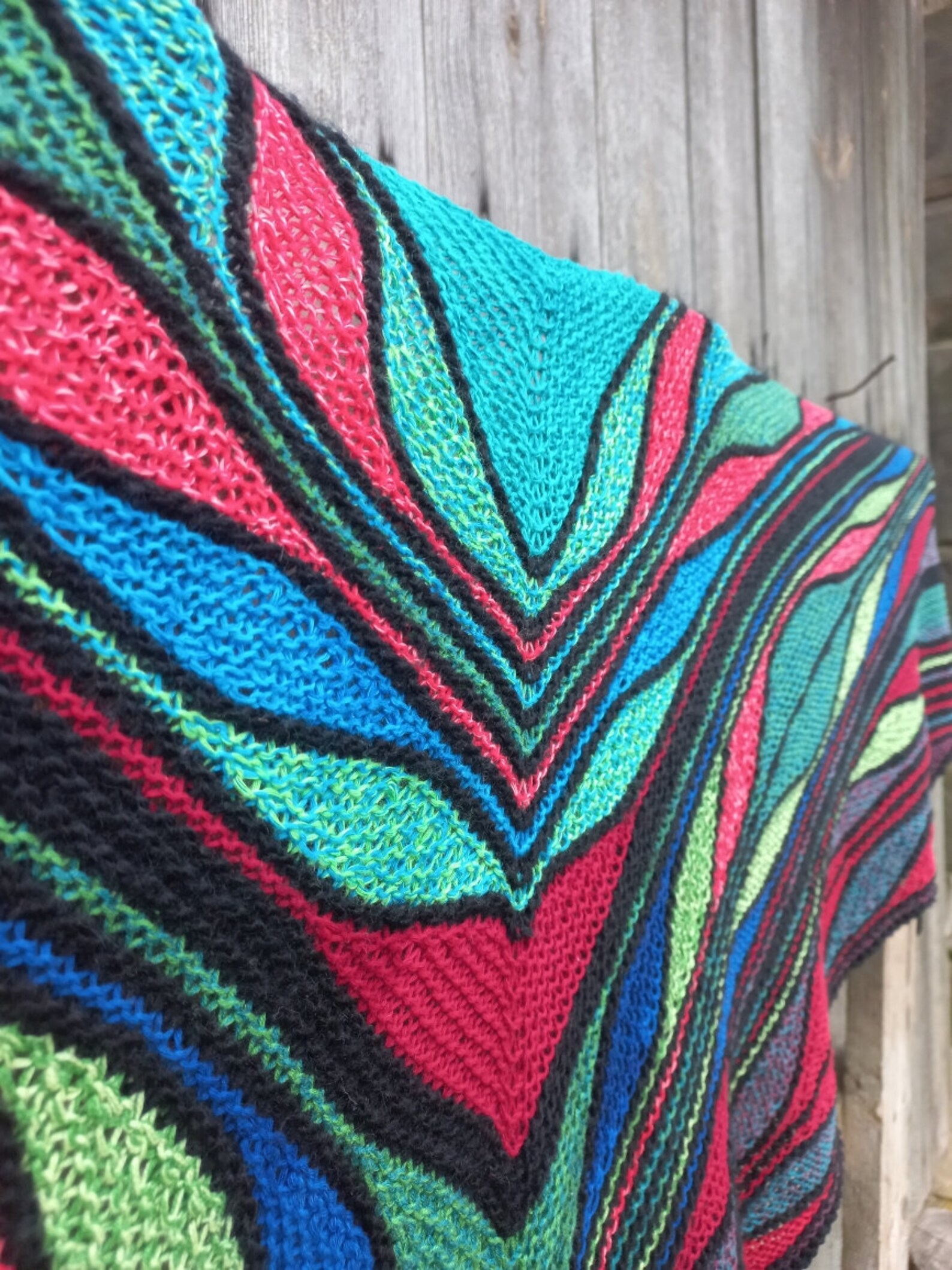 Butterfly-papillon Shawl,hand Knitted Butterfly-papillon Shawl,knitted ...