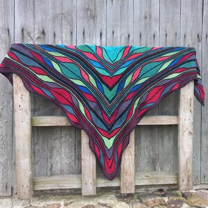 Butterfly-papillon Shawl,hand Knitted Butterfly-papillon Shawl,knitted ...