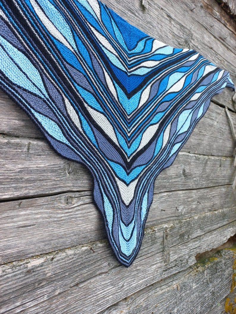 Butterfly-papillon Shawl,butterfly Shawl,knit Papillon Shawl,handknit ...