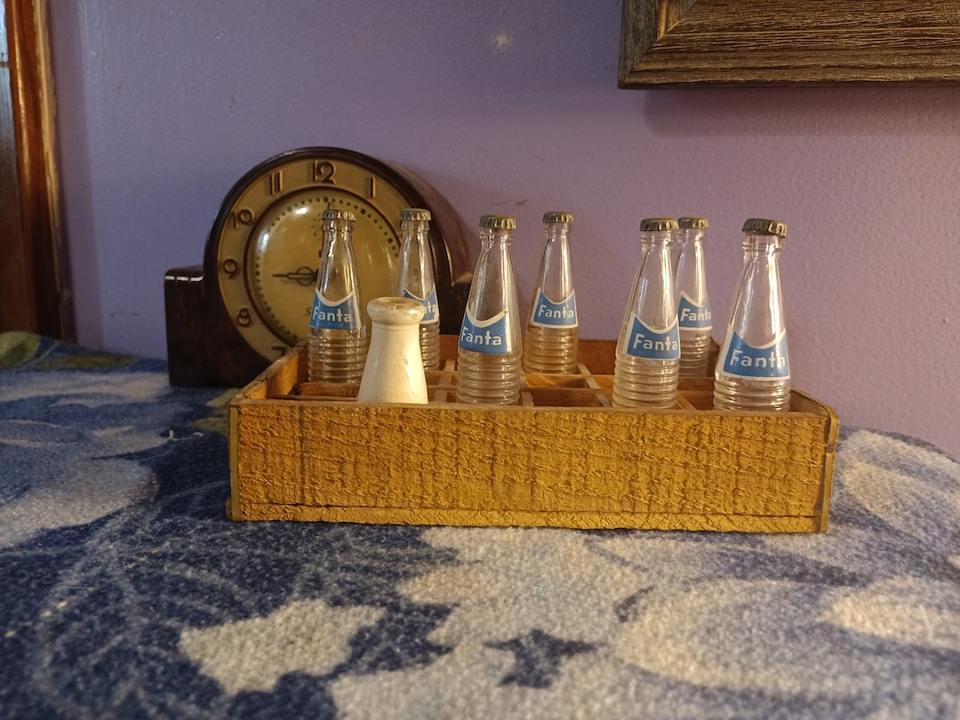 Free Shipping USA Vintage Fanta Mini Miniature Soda Pop 3" Glass Bottle ...