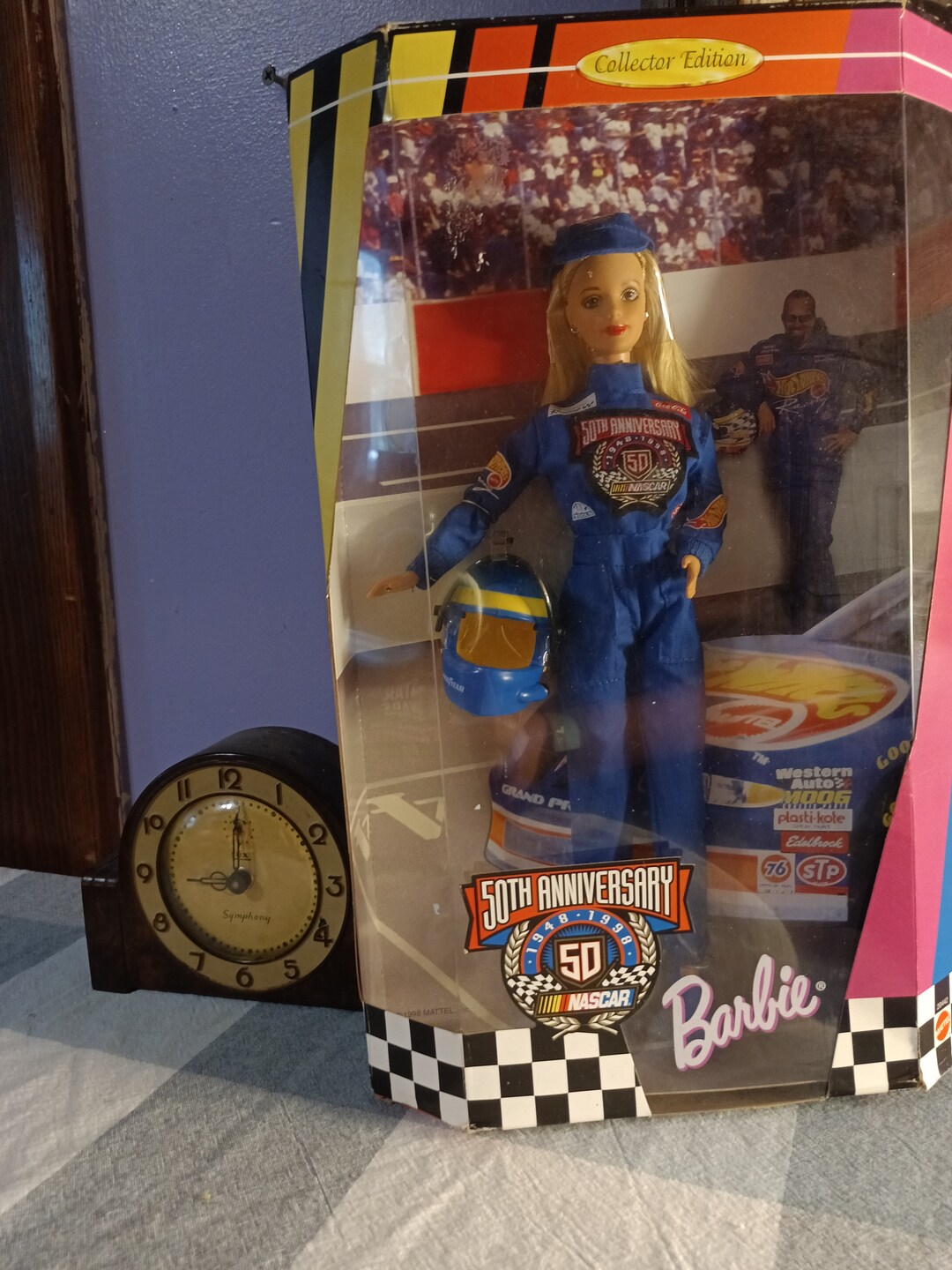 Free Shipping Vintage NIB 1998 Mattel 50th Anniversary Nascar Barbie ...
