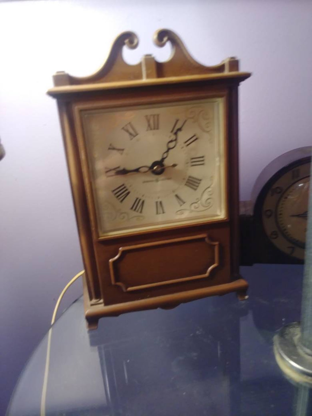 Free Shipping USA Vintage Brown General Electric Grandfather Clock ...