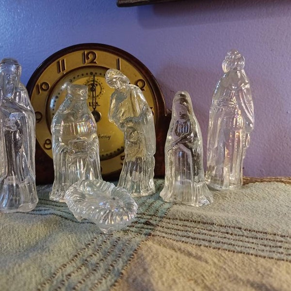 Crystal Nativity Figurines - Etsy