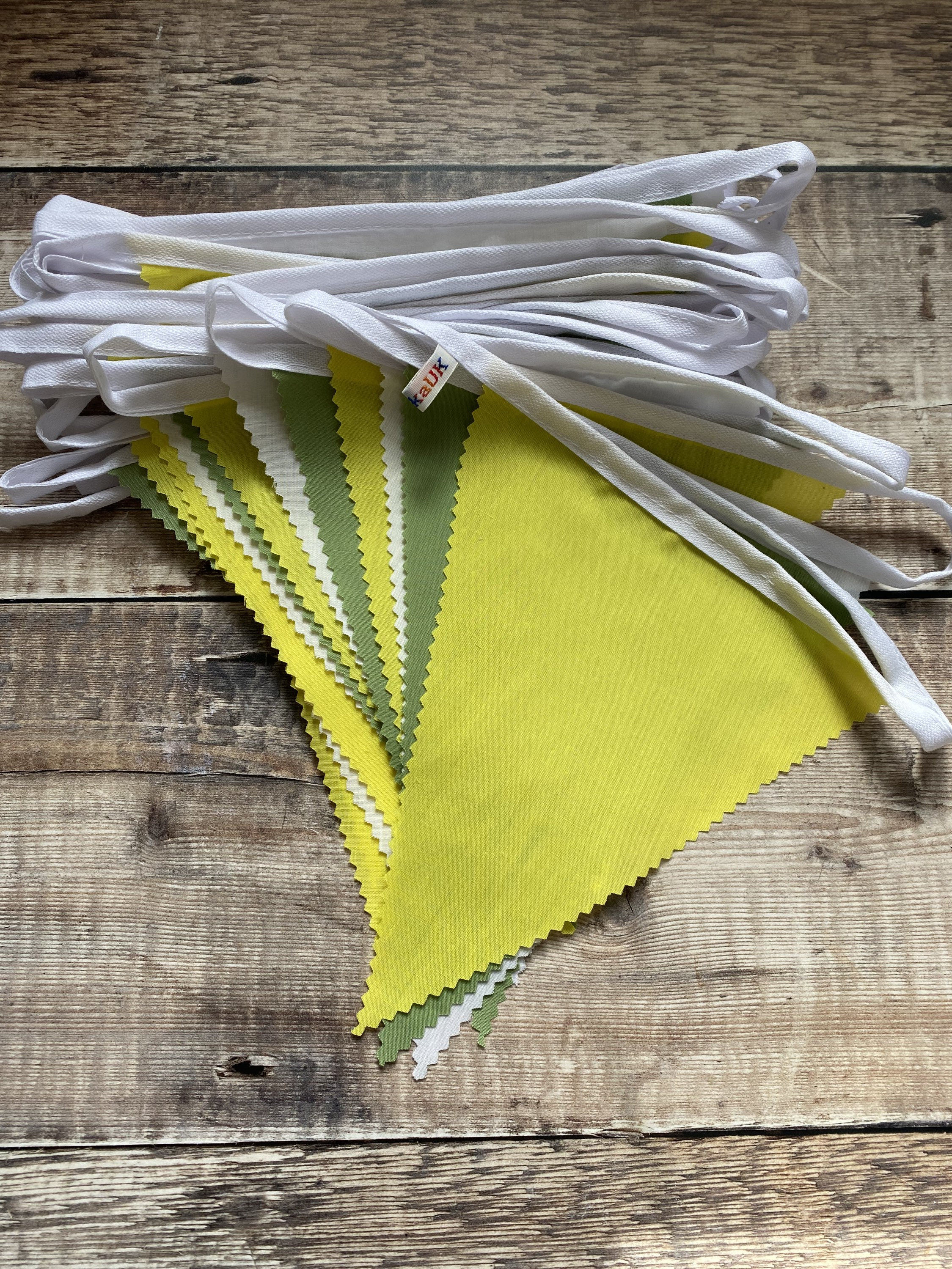 Sage Green and Yellow Bunting, Olive Green and Yellow Bunting, Yellow ...