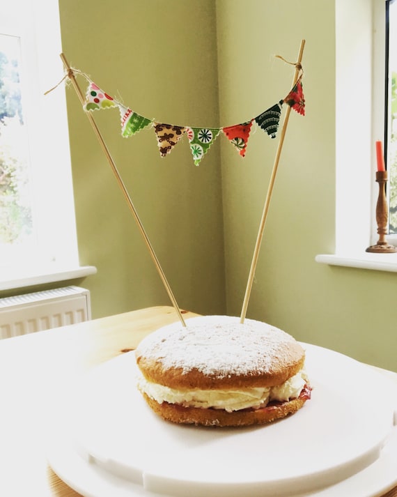 Cake Topper Bunting Cake Topper Christmas Cake Topper Mini - Etsy