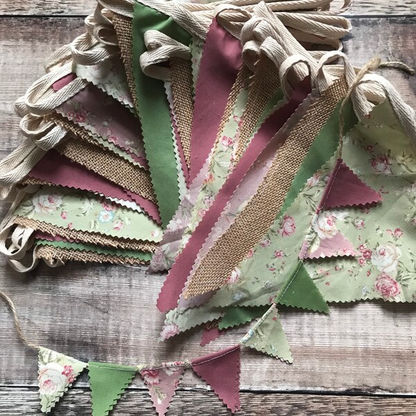 Rustic Bunting - Etsy UK