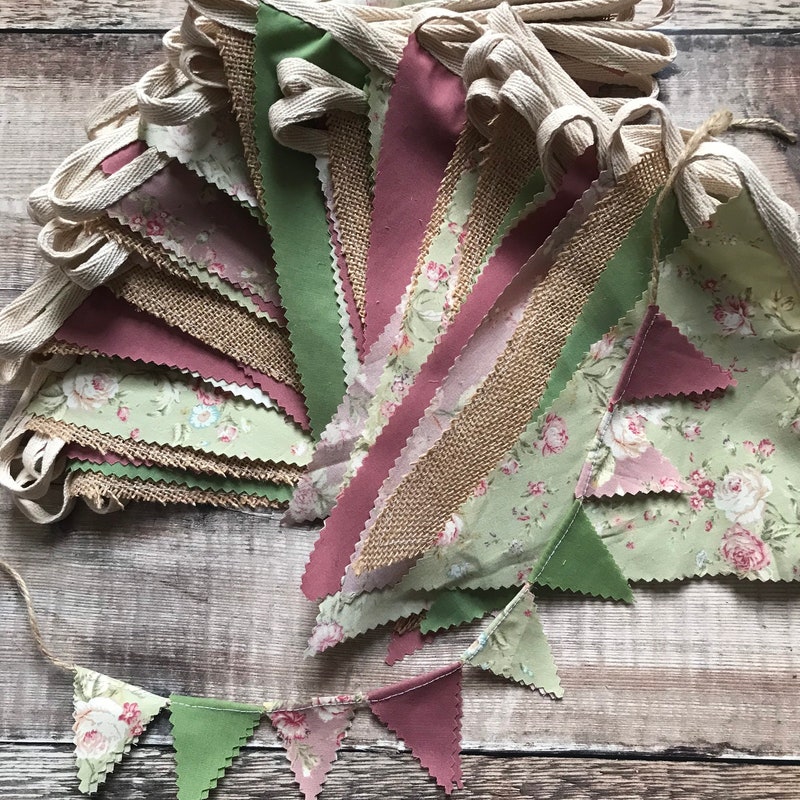 Rustic Bunting - Etsy