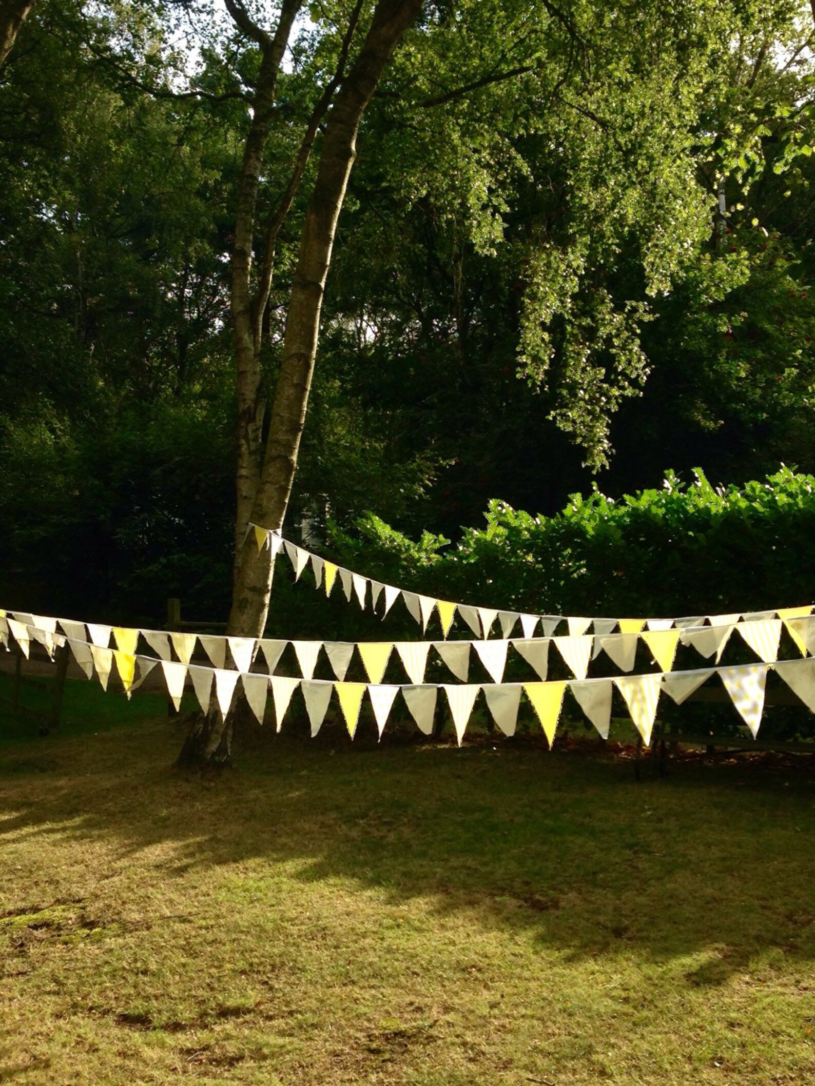 Long Handmade Wedding Bunting: Outdoor Garden Party Banner - Etsy