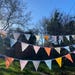 Long Handmade Wedding Bunting: Outdoor Garden Party Banner - Etsy