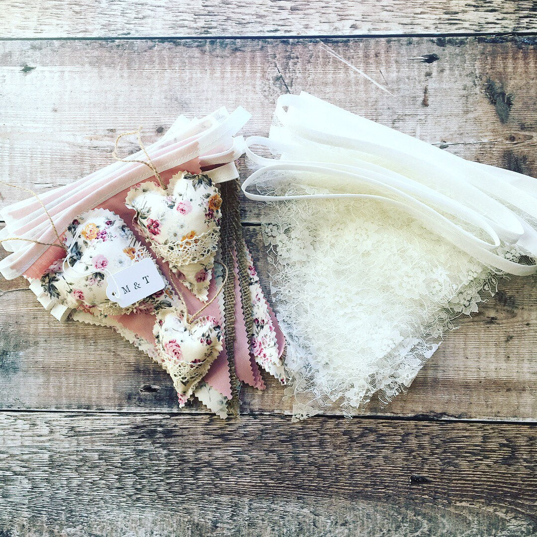 Wedding Bunting, Rustic Boho Party Decor, Lace Bunting - Etsy