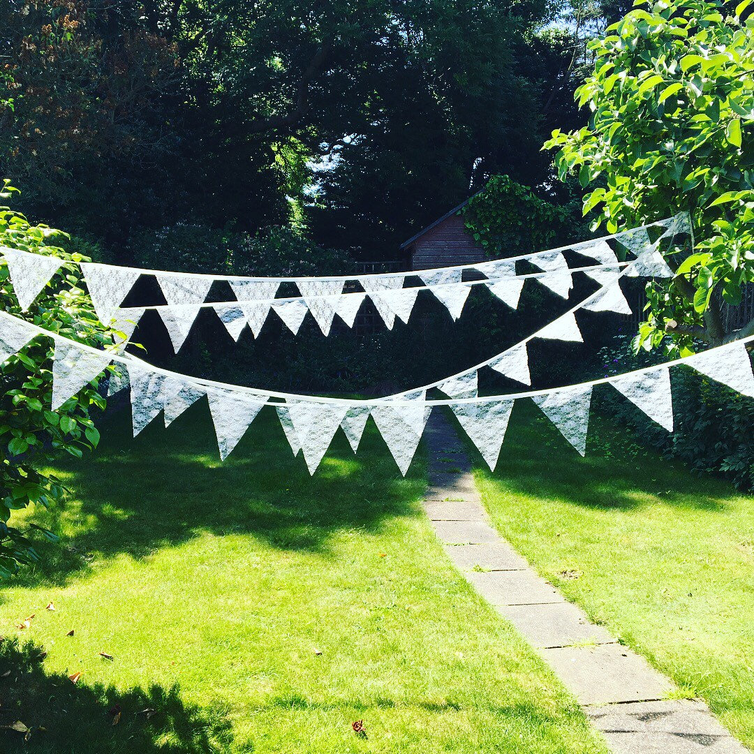 Wedding Bunting, Rustic Boho Party Decor, Lace Bunting - Etsy