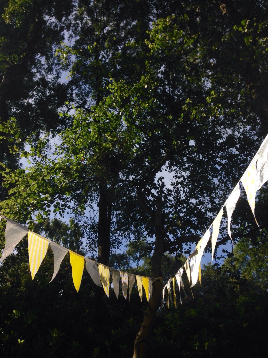 Long Handmade Wedding Bunting: Outdoor Garden Party Banner - Etsy