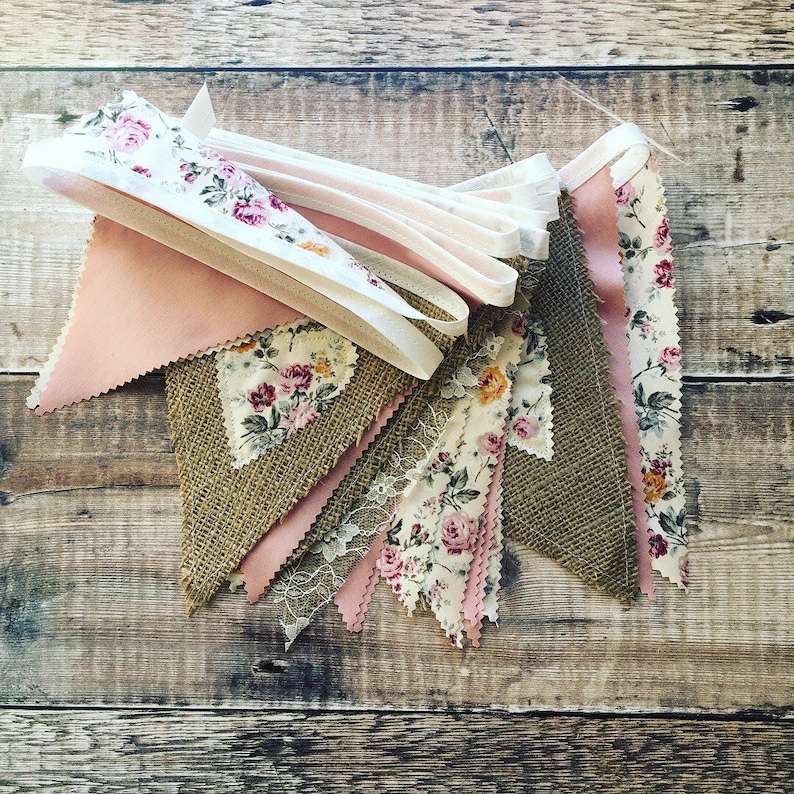 Wedding Bunting, Rusting Hessian Wedding, Vintage Bunting, Burlap ...