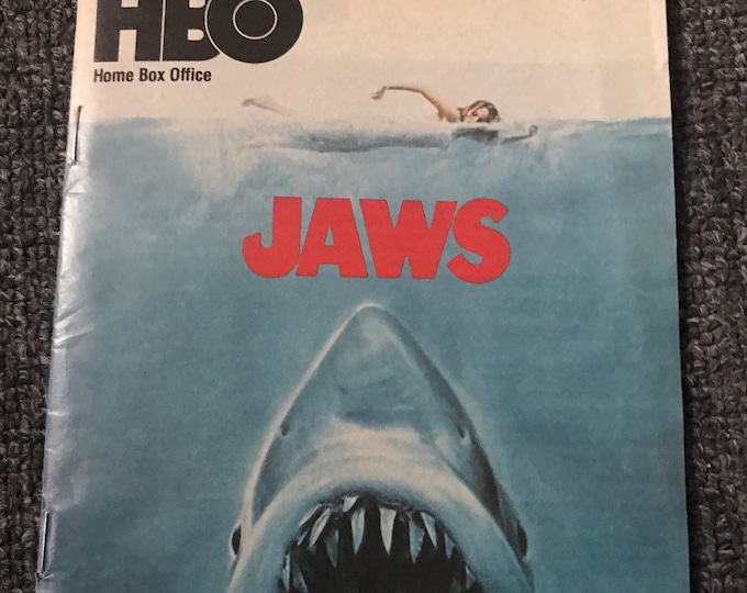 Rare & Vintage JAWS August 1979 HBO Magazine Guide! Kiss Concert! - Etsy