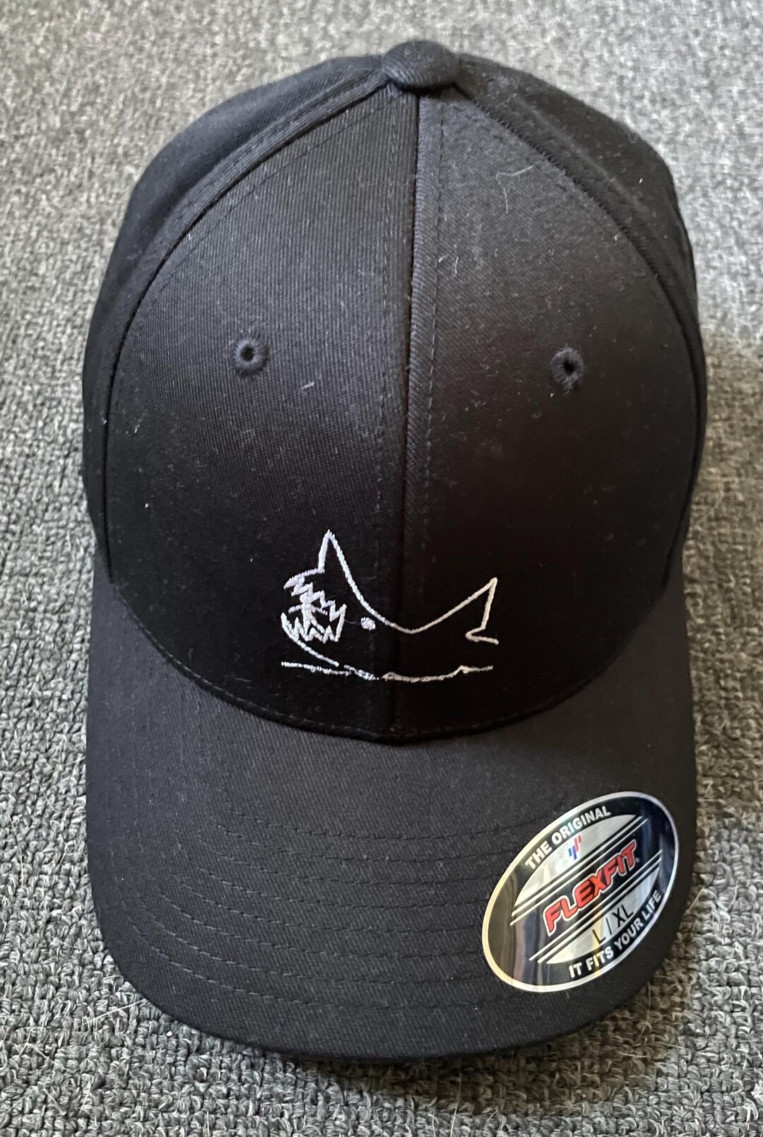 Rare JAWS Quint Chalk Drawing Baseball Cap New With Flexfit Sticker ...