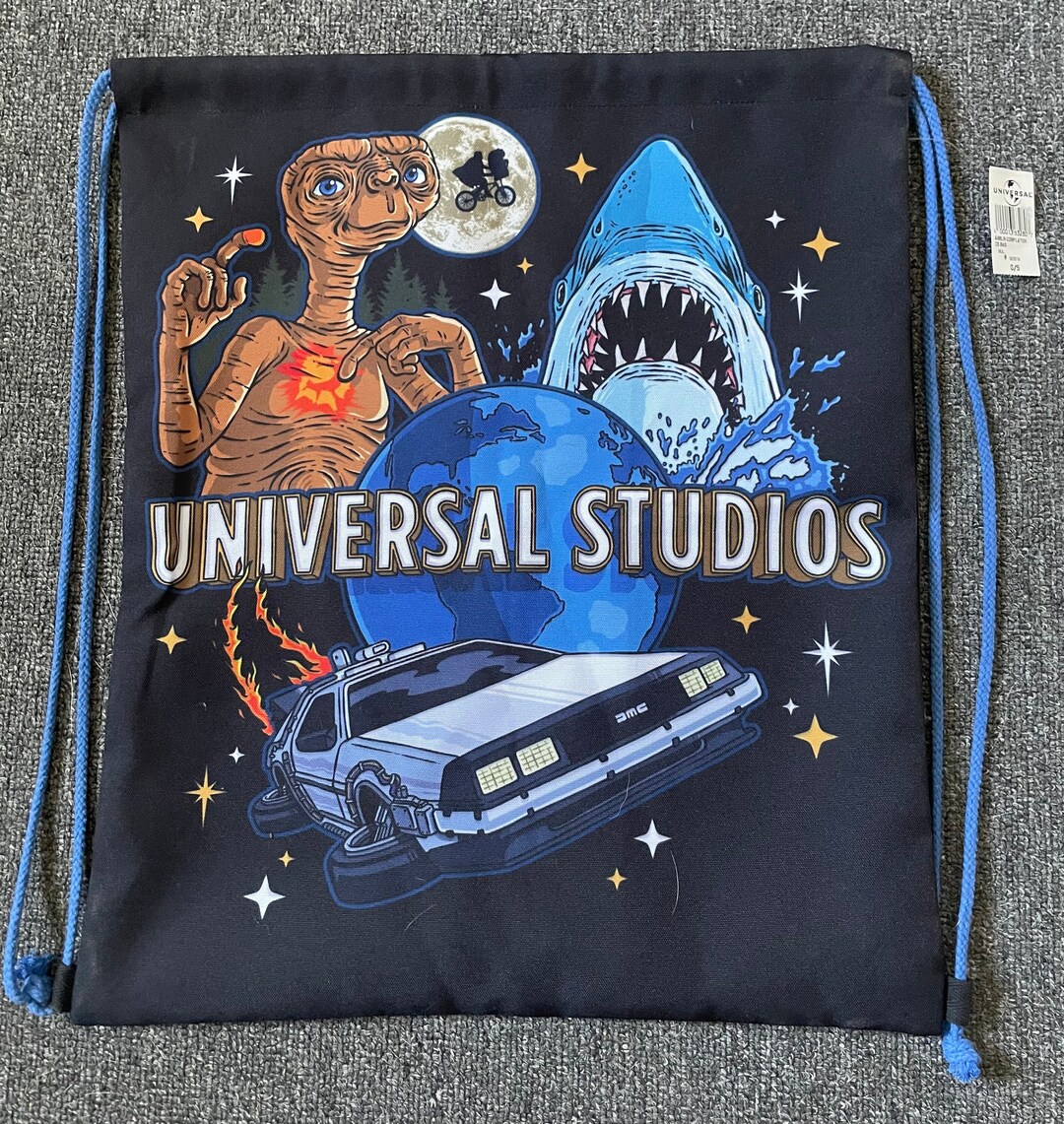 Rare Universal Studios Florida Cloth Drawstring Backpack New - Etsy