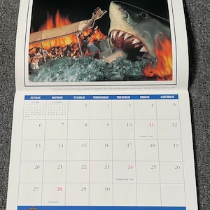 Rare 18 Month 1994-1996 Calendar From Universal Studios Florida! JAWS ...
