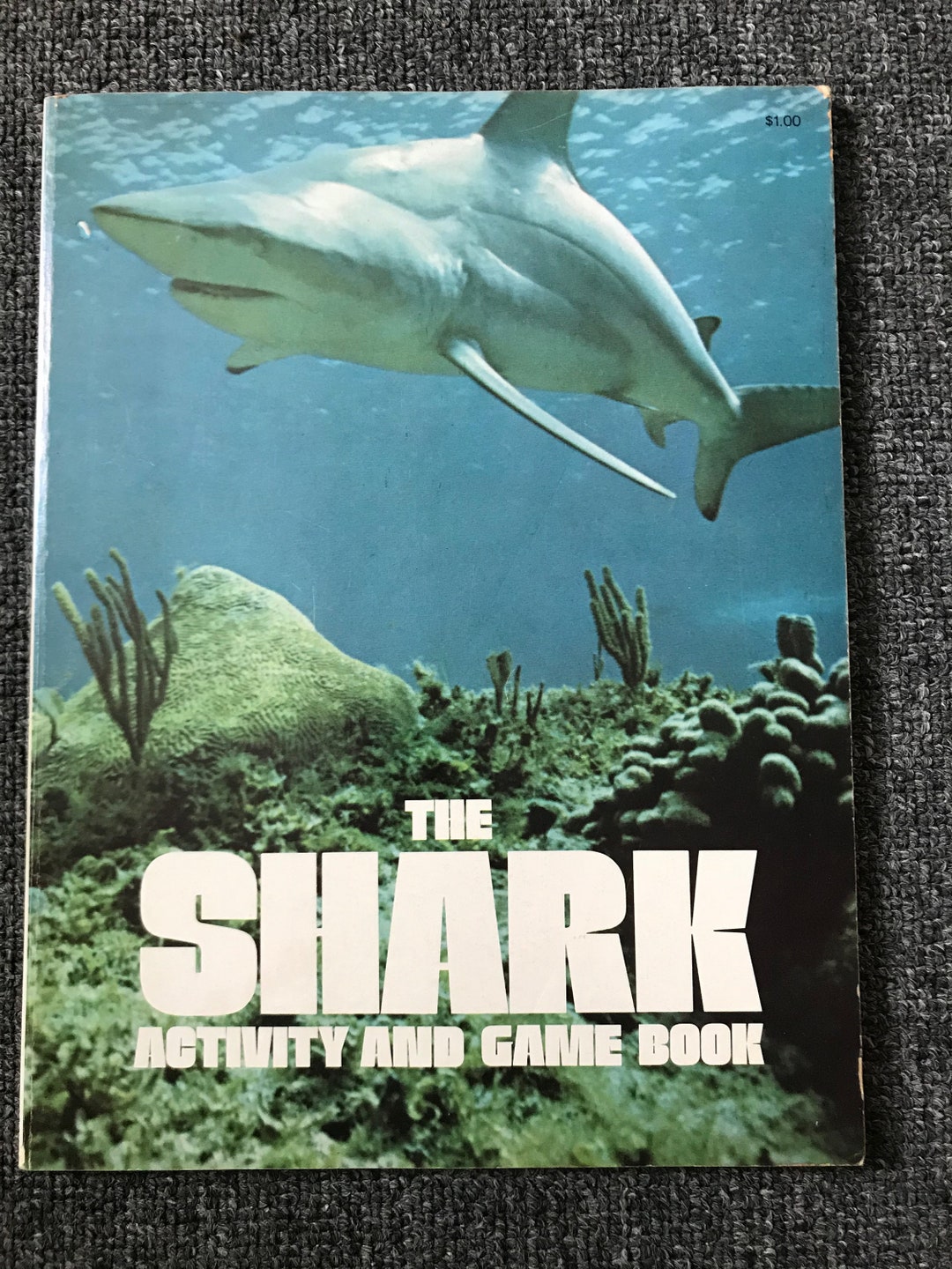1975 the Shark Activity and Game Book! JAWS Craze! Vintage & Extremely ...