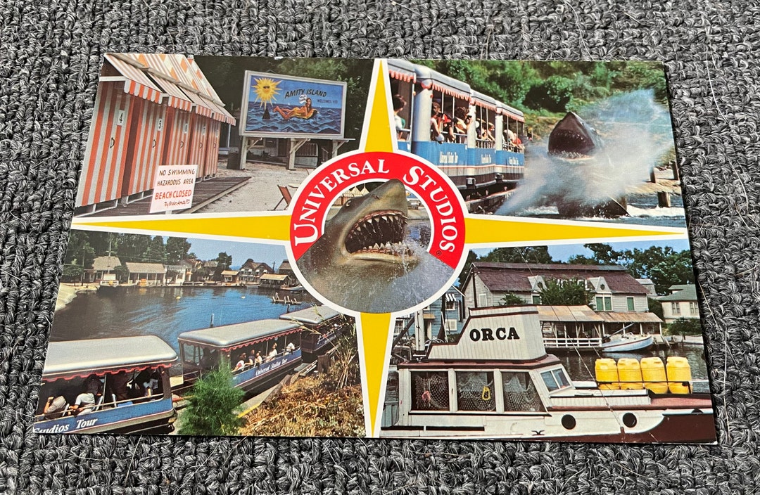 Rare, Vintage, JAWS Postcard From Universal Studios Hollywood! Backlot ...