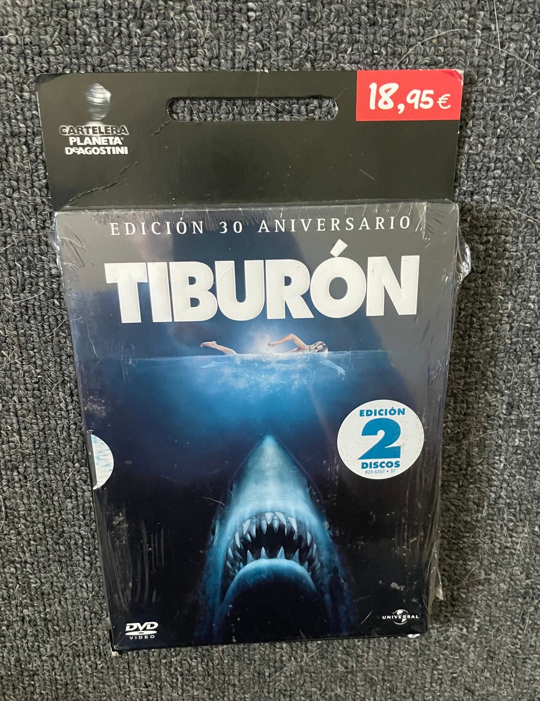 JAWS Factory Sealed 2 Discs Dvd From Spain! Tiburon! Great White Shark ...
