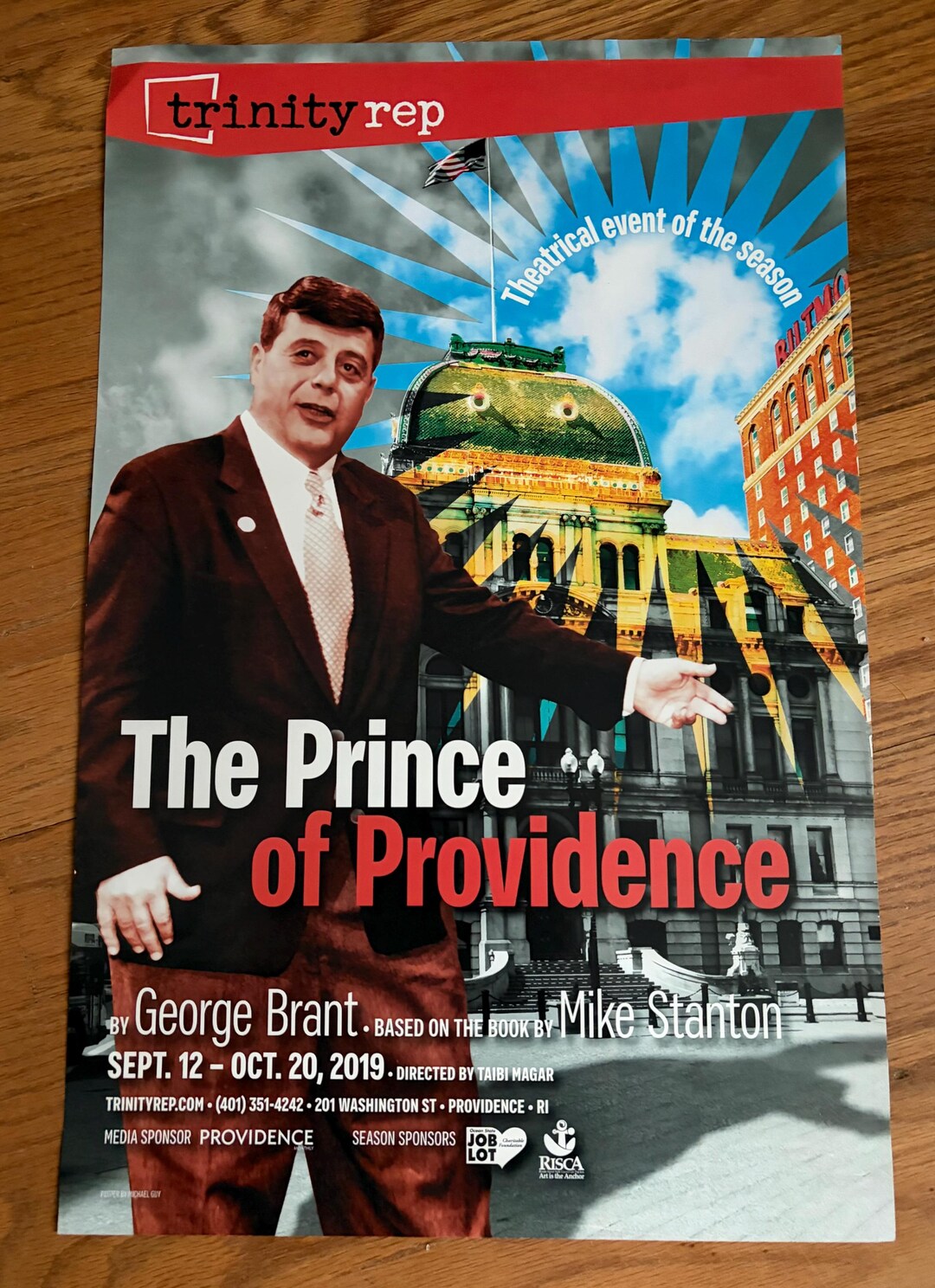 The Prince of Providence Original Trinity Rep Play Poster! Buddy Cianci ...