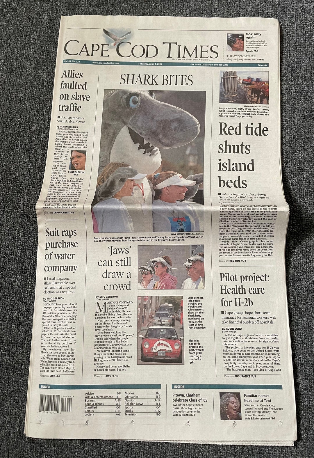 Entire Cape Cod Times Newspaper! JAWS Fest Article! Martha's Vineyard ...