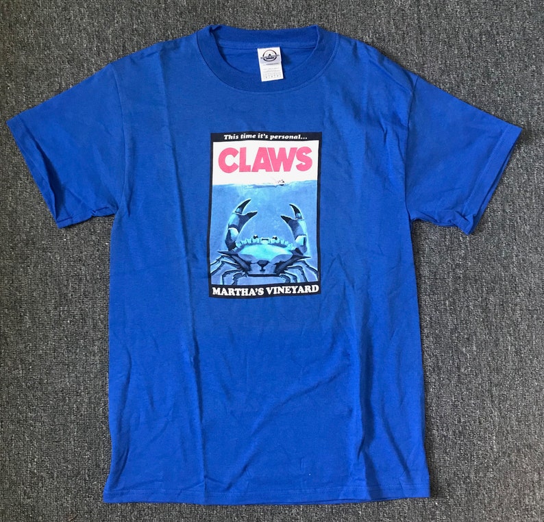 JAWS Spoof CLAWS T-shirt! Adult Small! Martha's Vineyard! Great White ...